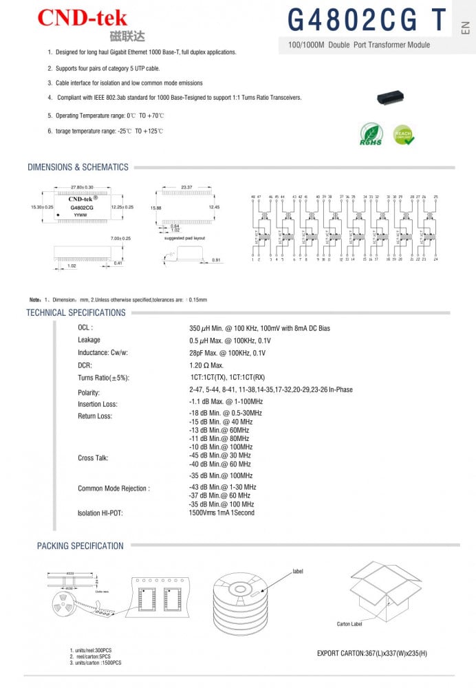 G4802CG T technical document page