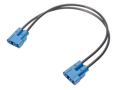 PowerWize-to-PowerWize Off-the-Shelf (OTS) Cable Assembly, Female, Single Row, 1000.00mm Length, 2 AWG, 2 Circuits, Red