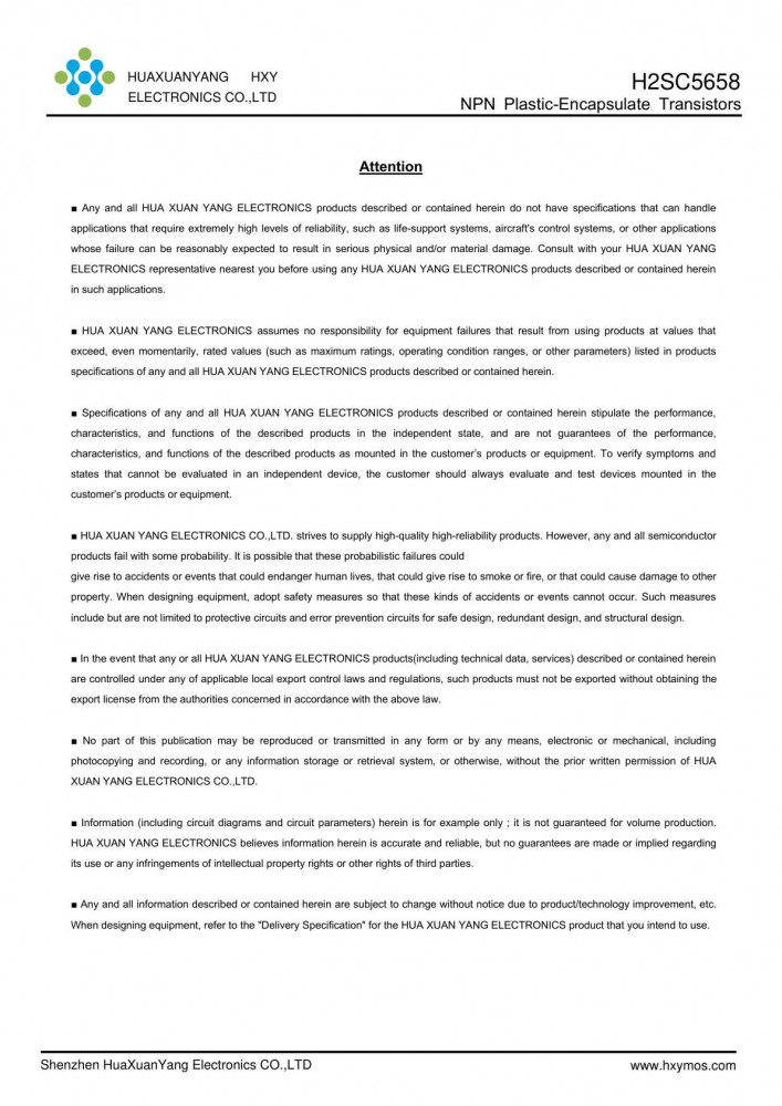 H2SC5658T2LR technical document page 4