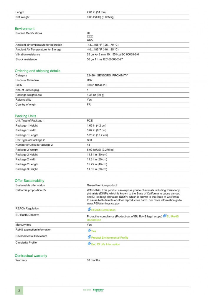 XS508B1DAL2 technical document page 2