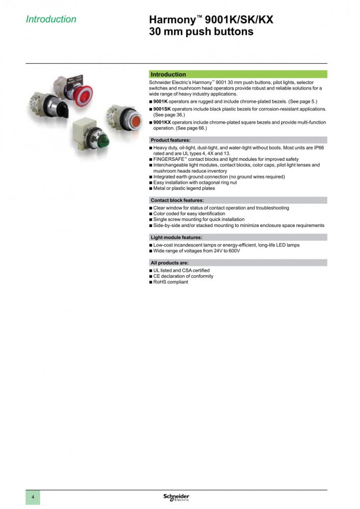 Harmony 9001 catalogue page 4