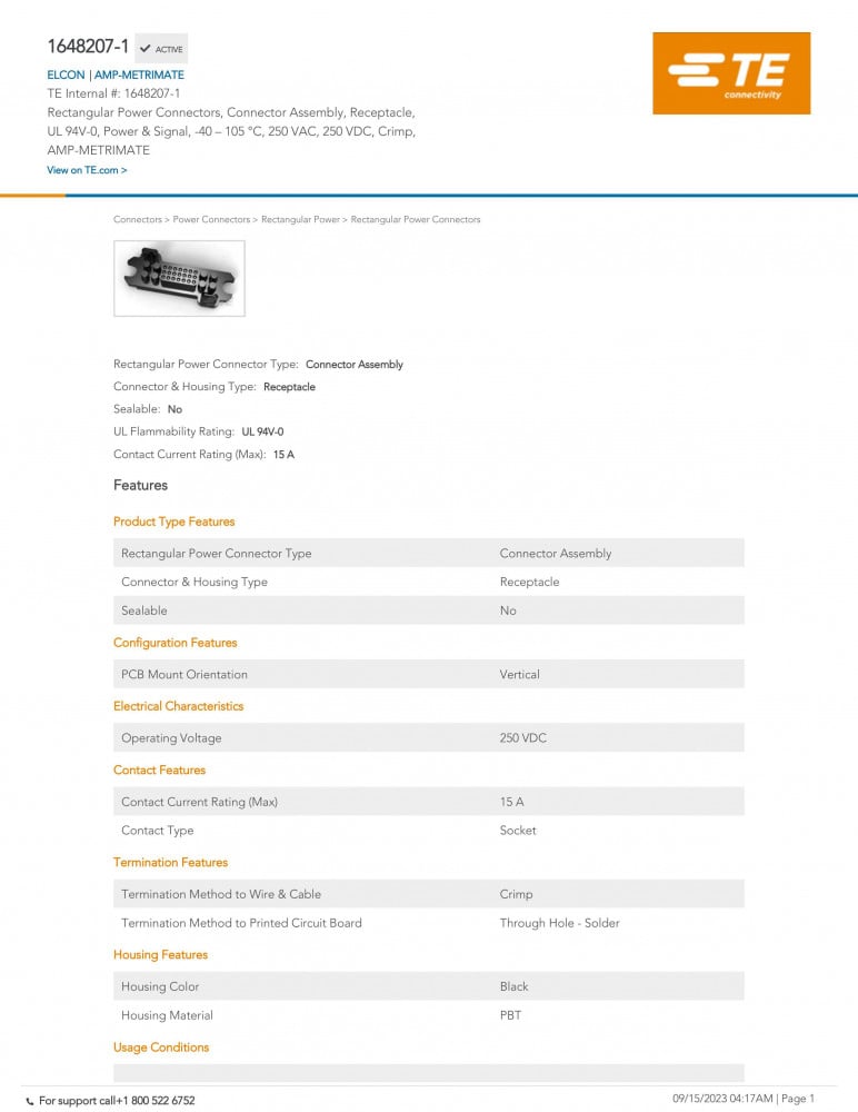 1648207-1 technical document page 1