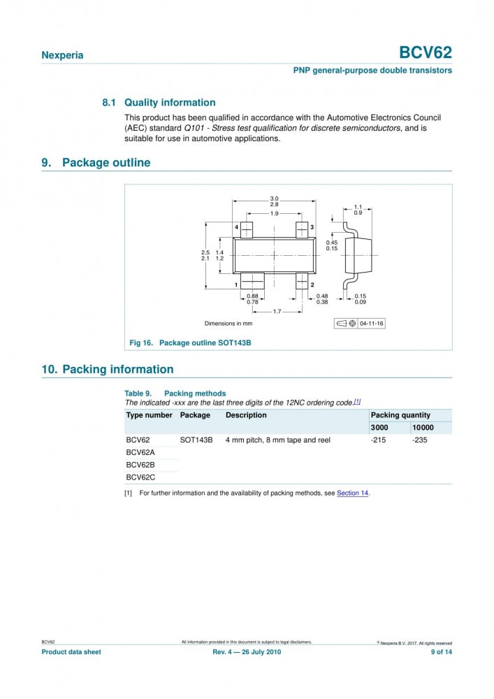 BCV62 datasheet page 9