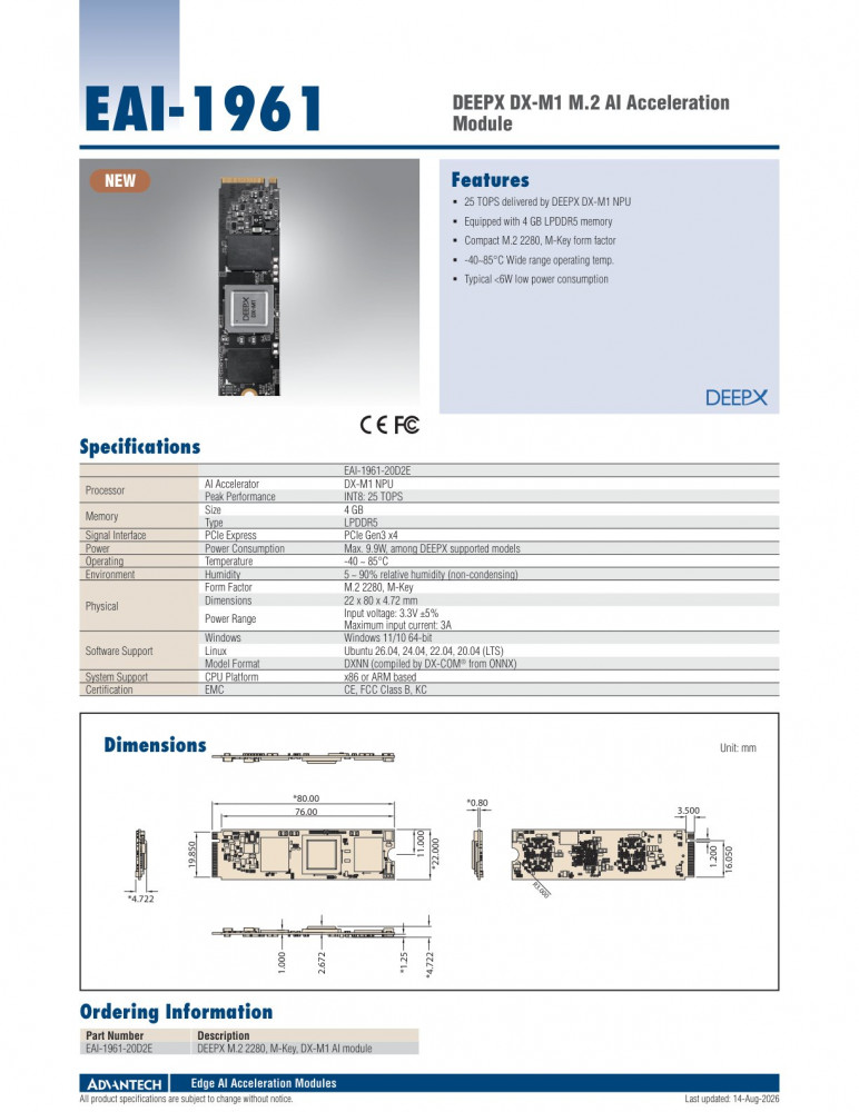 EAI-1961 product document preview