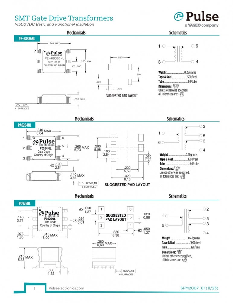 PA0297NLT datasheet page 2