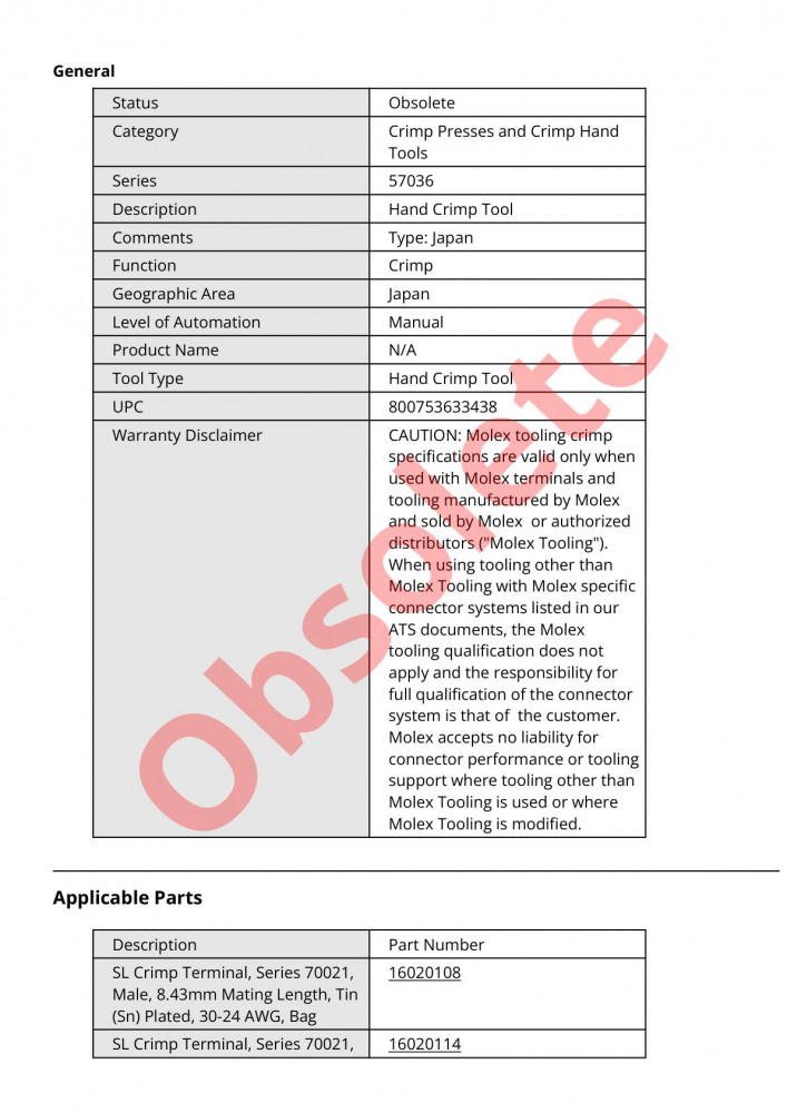 Tooling document preview, page 2