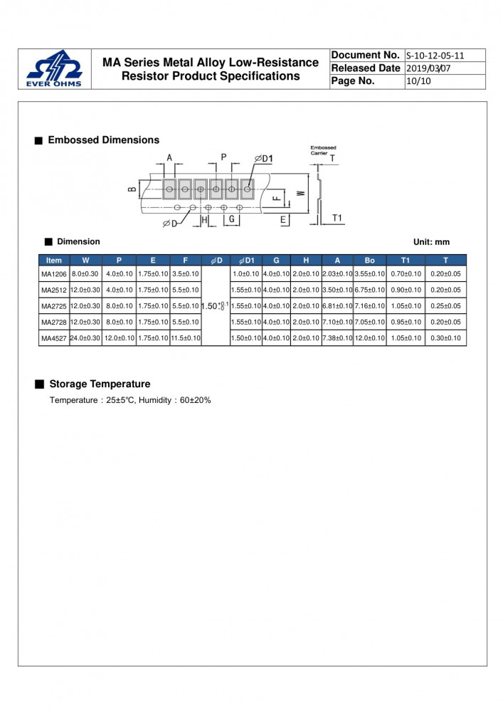 EVER OHMS MA Series datasheet page 10