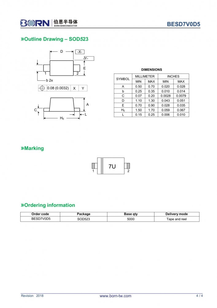 BESD7V0D5 datasheet page 4