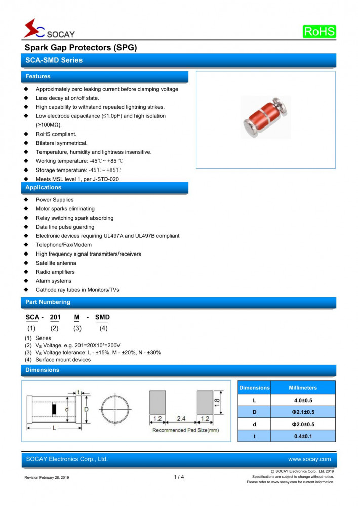 SCA-SMD technical document page 1