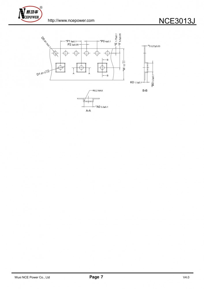 NCE3013J datasheet page 7