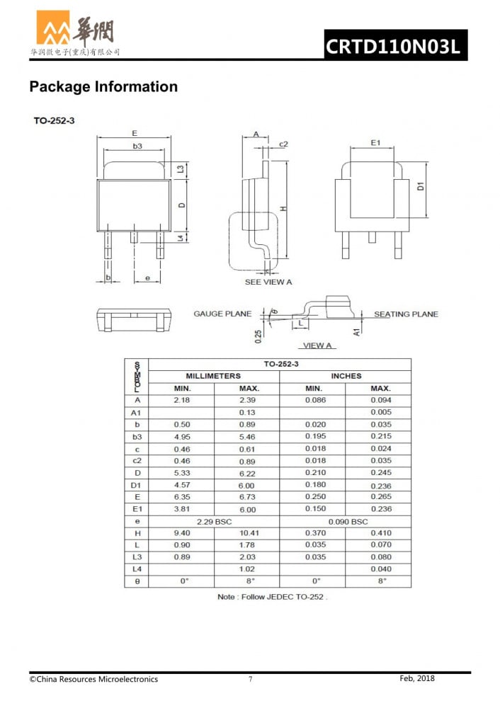 CRTD110N03L datasheet page 7