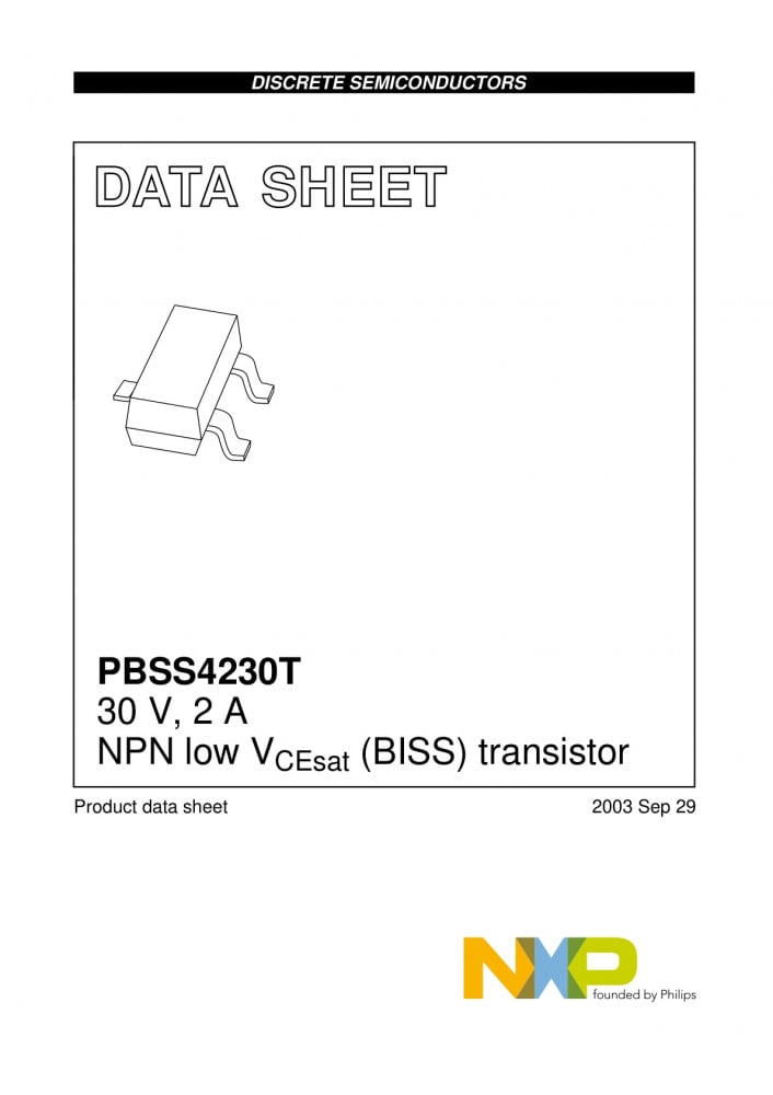 PBSS4230T datasheet page 2