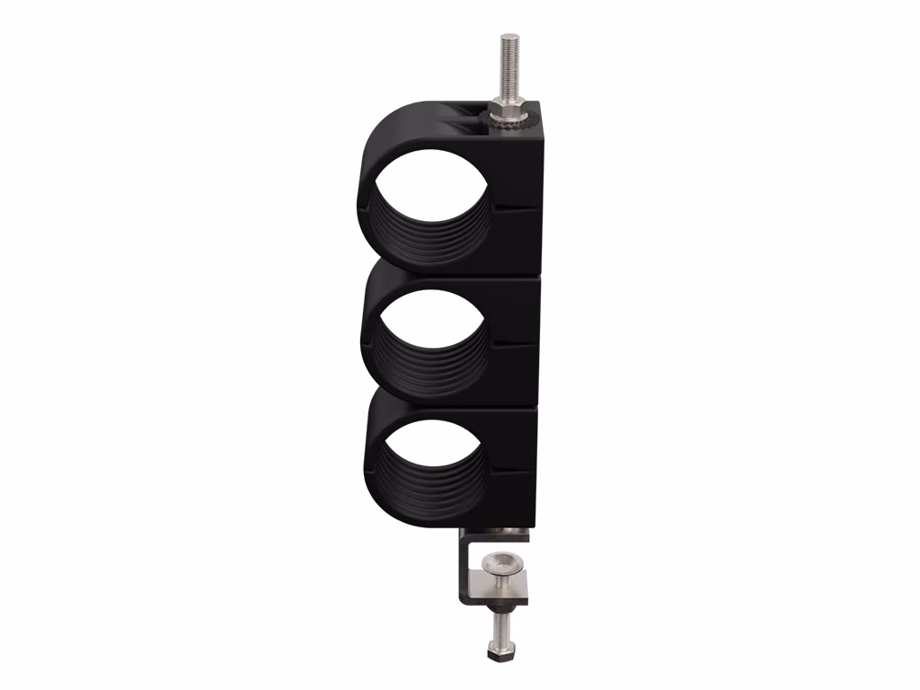 Single Side, 3-Hole, Feeder Clamp for 1-5/8