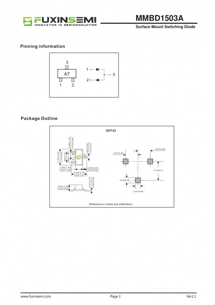 MMBD1503A datasheet page 3