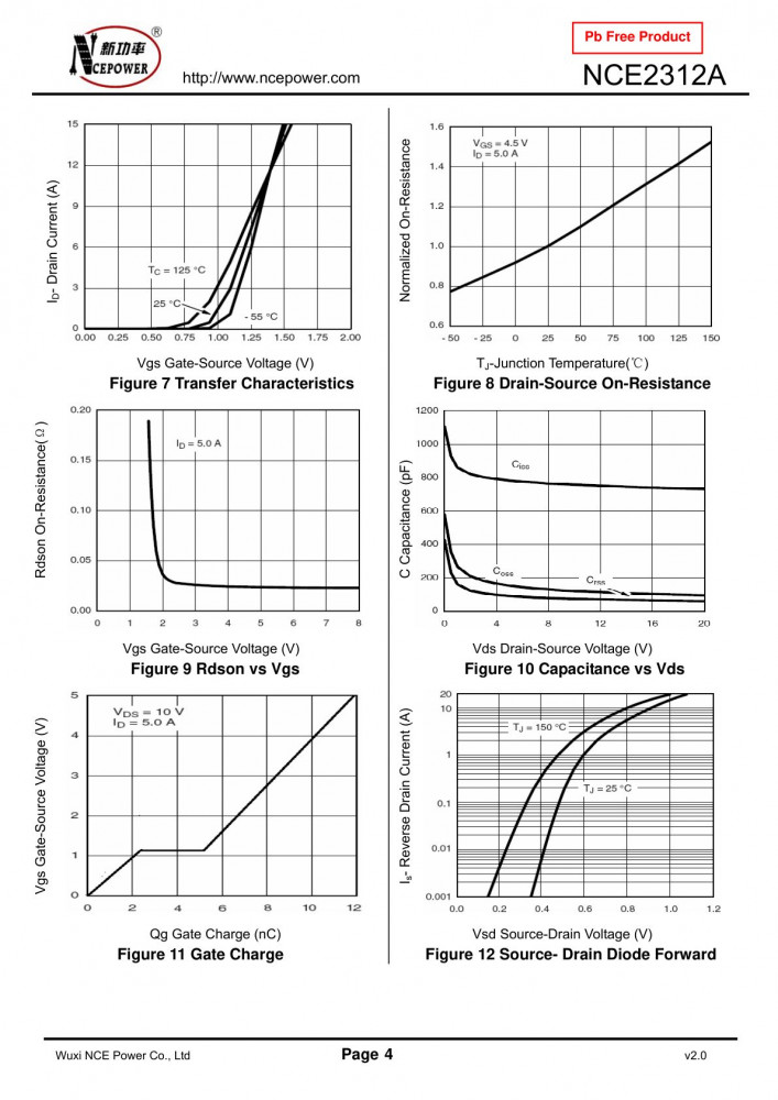NCE2312A datasheet page 4