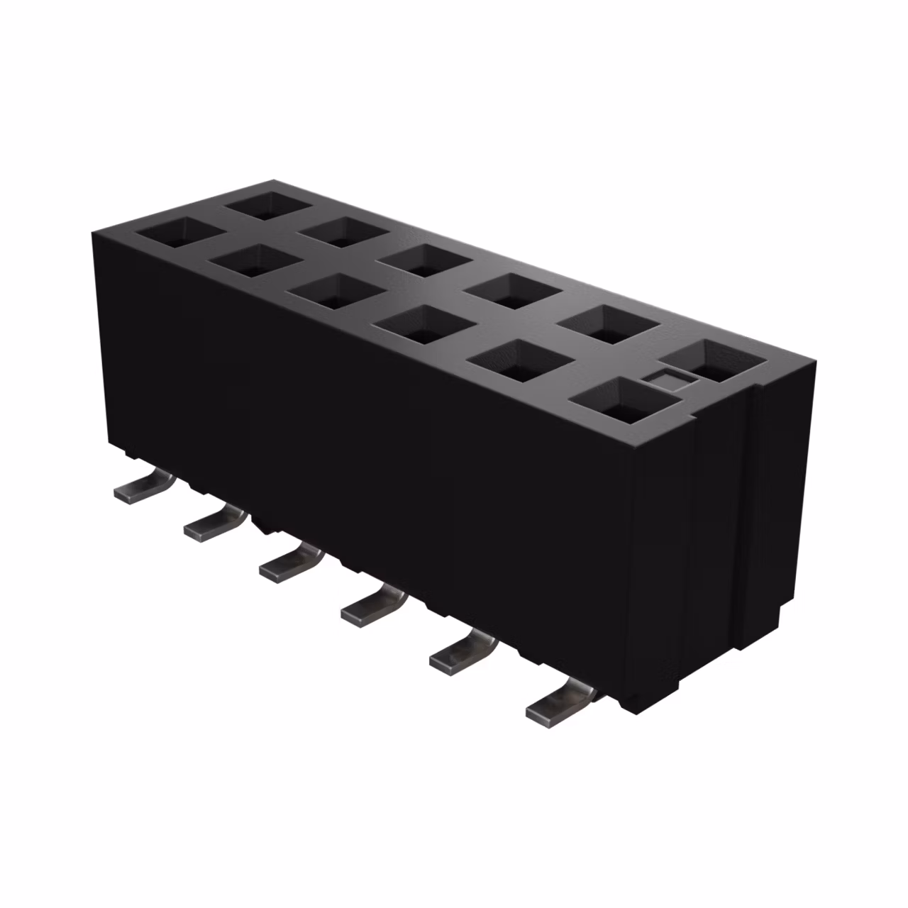 Milli-Grid Receptacle, Surface Mount, Vertical, Top Entry, with Plastic Pegs, without Cap, Tape and Reel, 2.50µm Tin (Sn) Plating, 12 Circuits, Lead-Free for sale