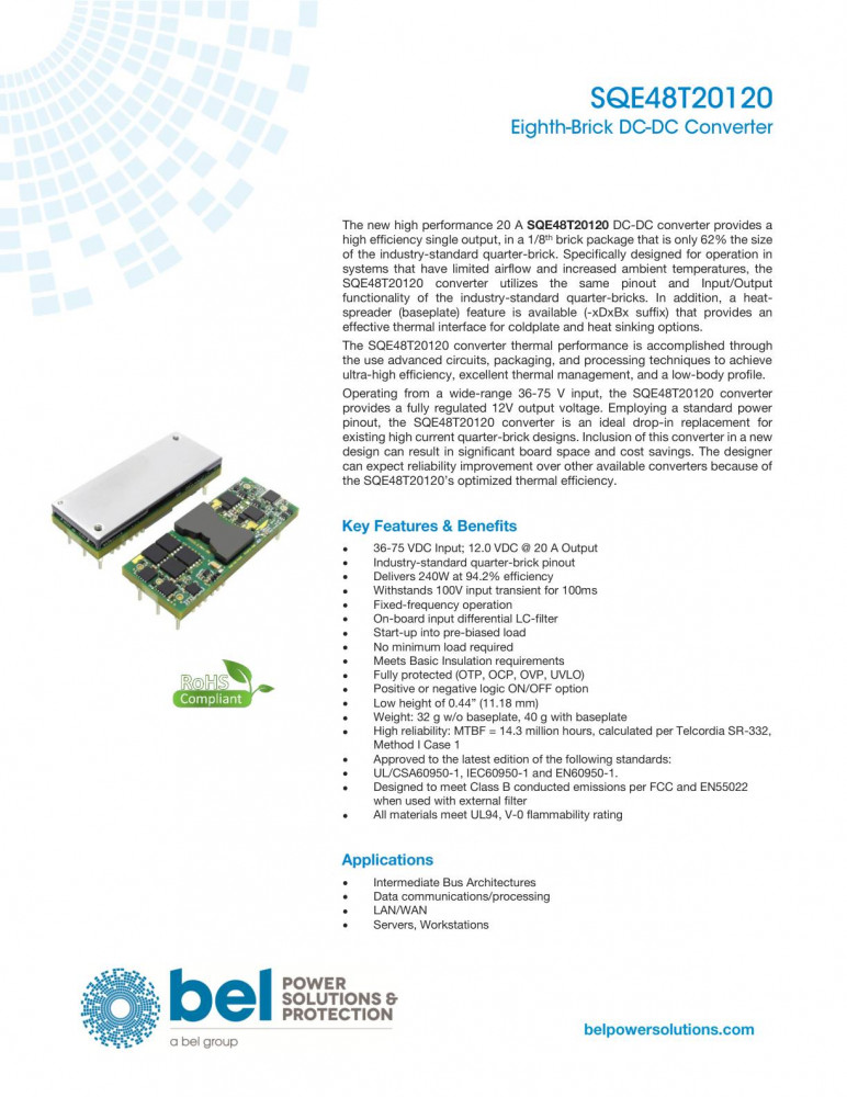 SQE48T20120 datasheet page 1