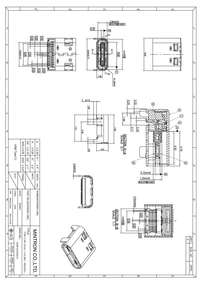 MINTRON 12006-UCAF002-X document page 1