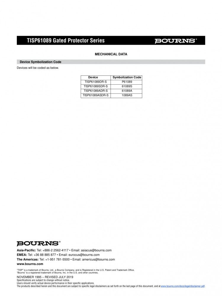 TISP61089ADR-S datasheet page 9