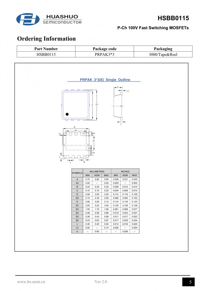 HSBB0115 datasheet page 5