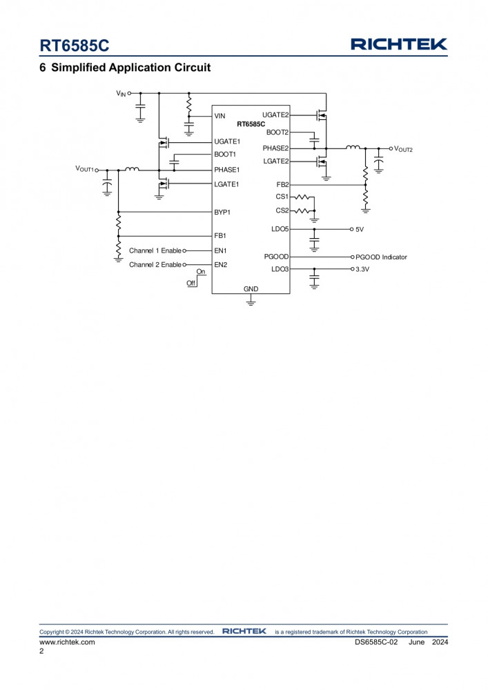RT6585C datasheet page 2
