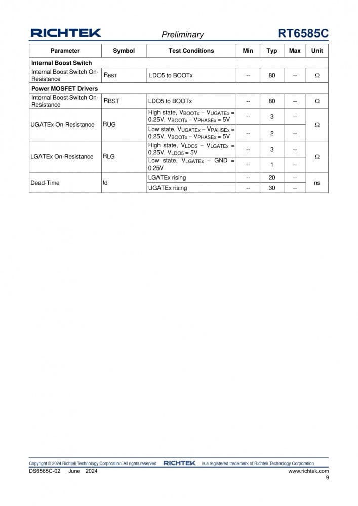 RT6585C datasheet page 9