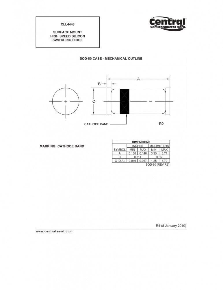 CLL4448 TR PBFREE datasheet page 2