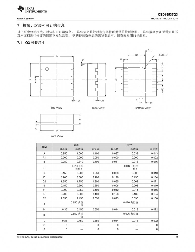 CSD19537Q3 datasheet page 9