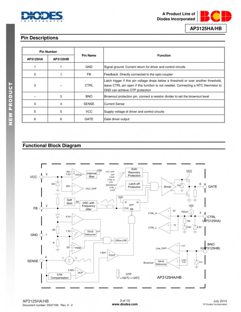 AP3125HAKTR-G1 datasheet page 3