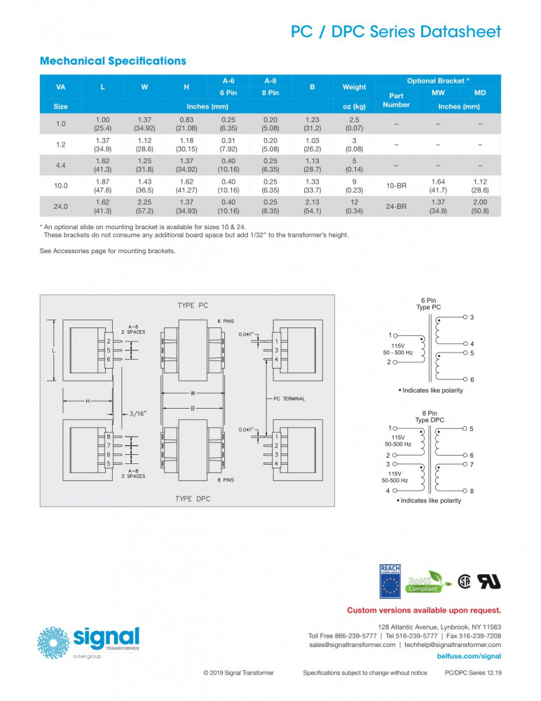DPC series technical document page 3