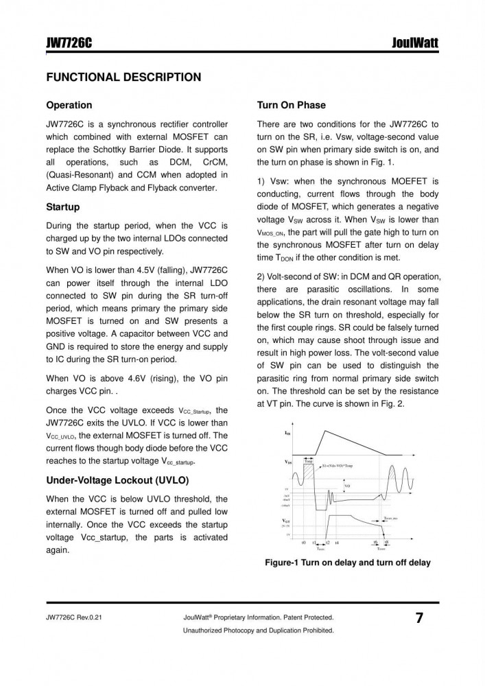 JW7726C datasheet page 7