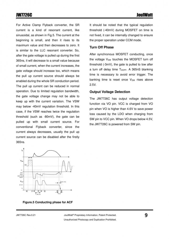 JW7726C datasheet page 9