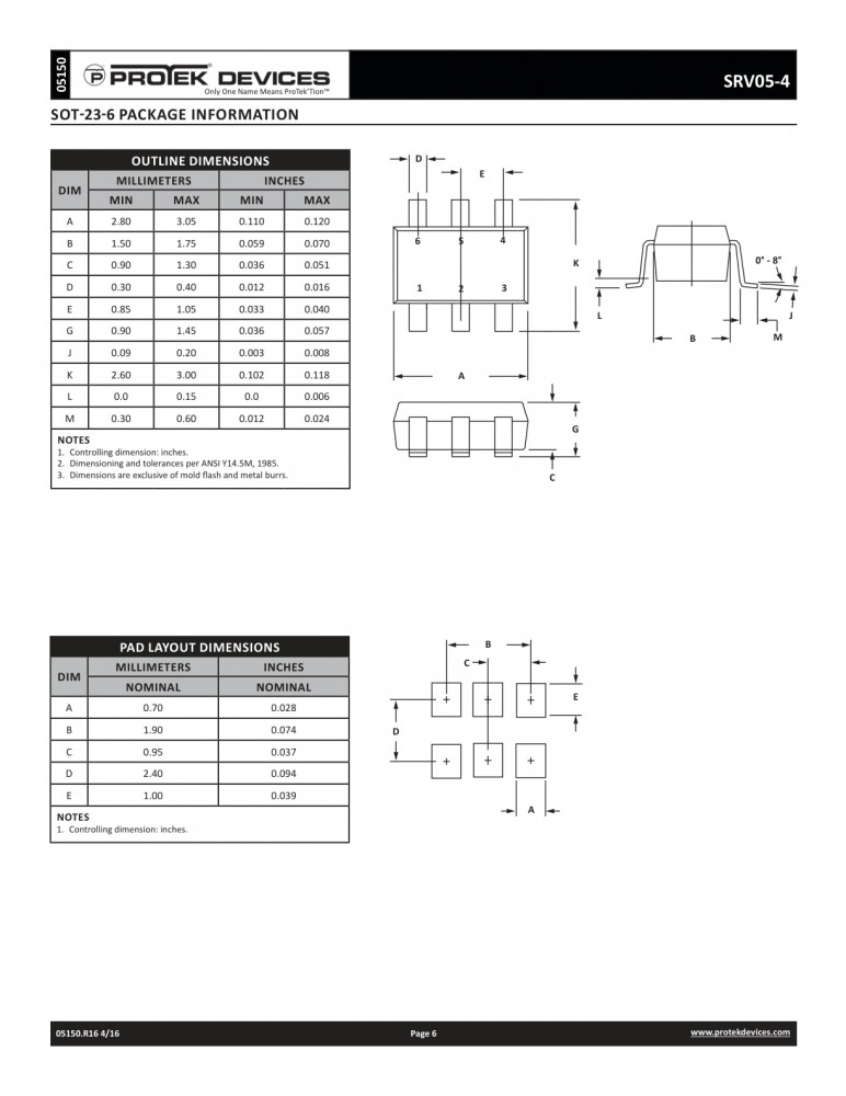 SRV05-4-P-T7 datasheet page 6