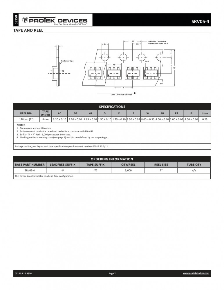 SRV05-4-P-T7 datasheet page 7