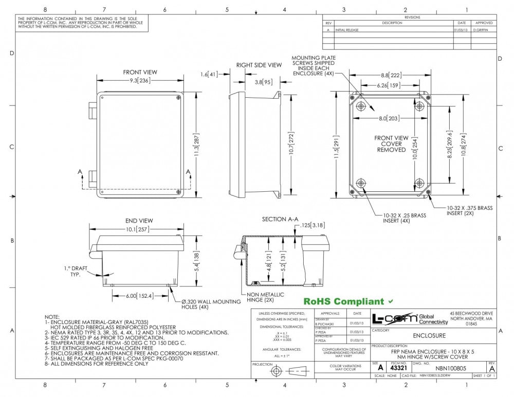 L-com NBN100805 technical document page