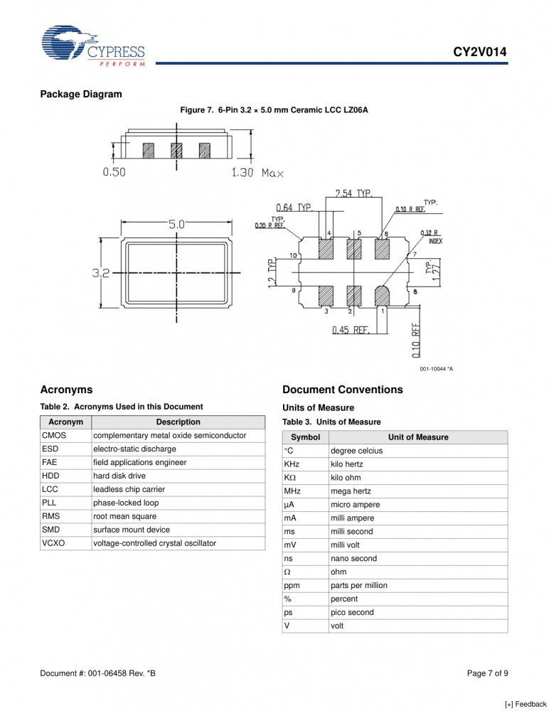 CY2V014 technical document page 7