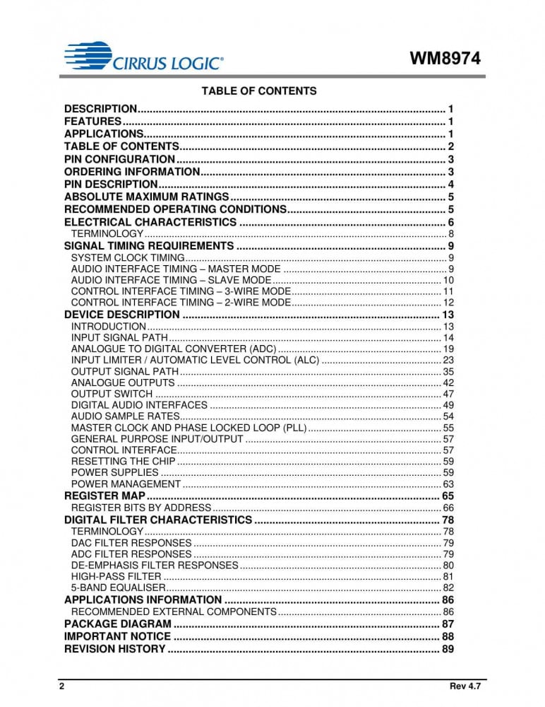 CDB6162-1 technical document page 2