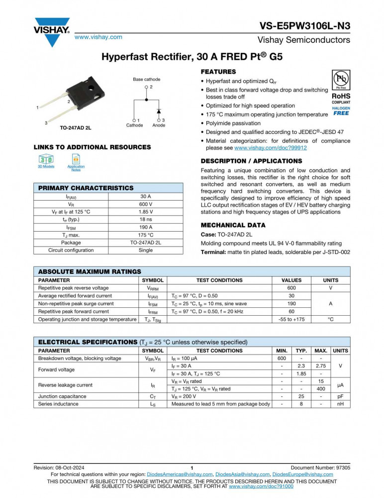 VS-E5PW3106L-N3 datasheet page 1