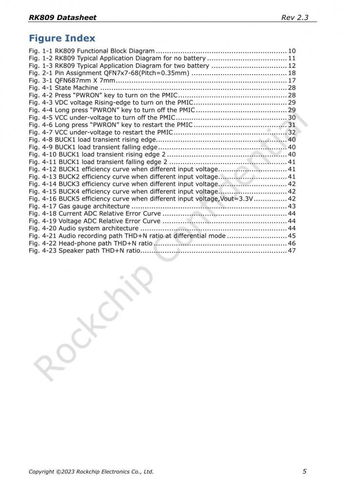 RK809 datasheet page 5