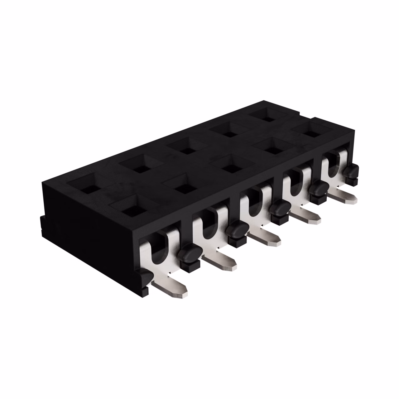 2.00mm Pitch Milli-Grid Very Low-Profile Receptacle, Surface Mount, Top Entry, 0.38µm Gold (Au) Plating, 10 Circuits, Lead-Free, Tape and Reel, Black for sale