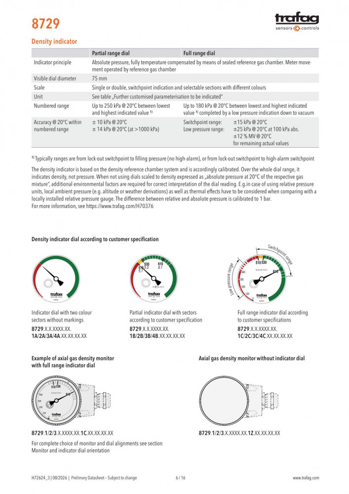 Trafag 8729 technical document page 6
