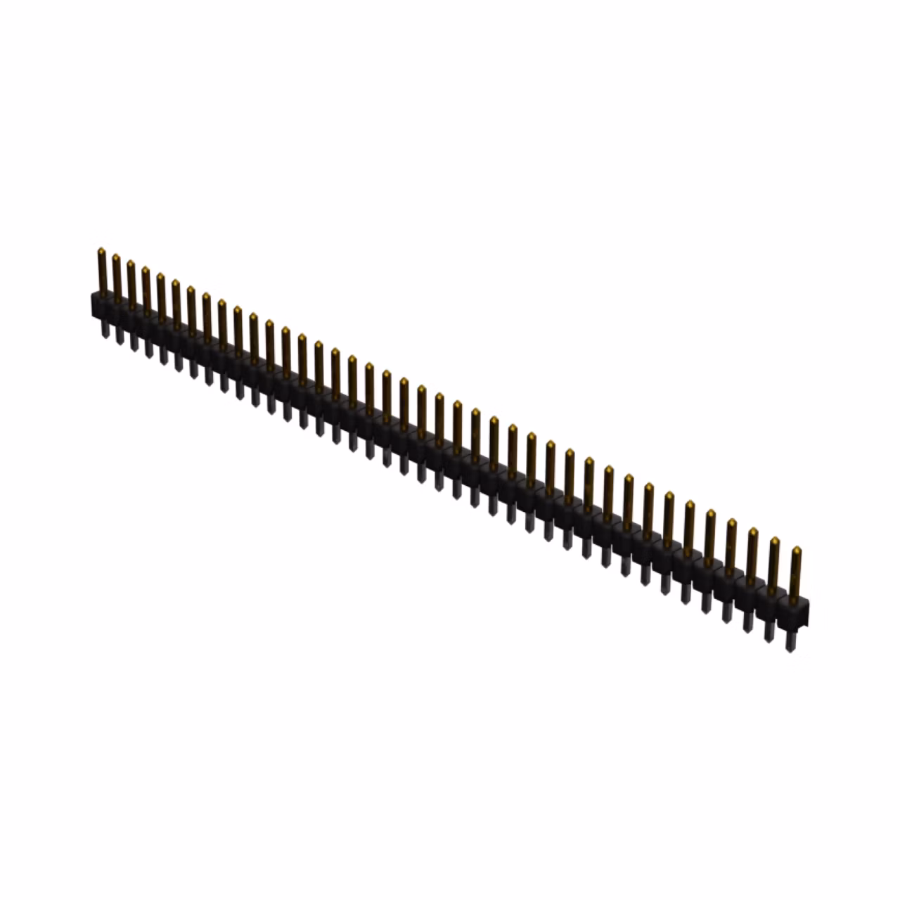 KK 254 PCB Header, Through Hole, Breakaway, Vertical, 40 Circuits, Gold (Au) Flash Plating, Bag Packaging, Lead-Free for sale