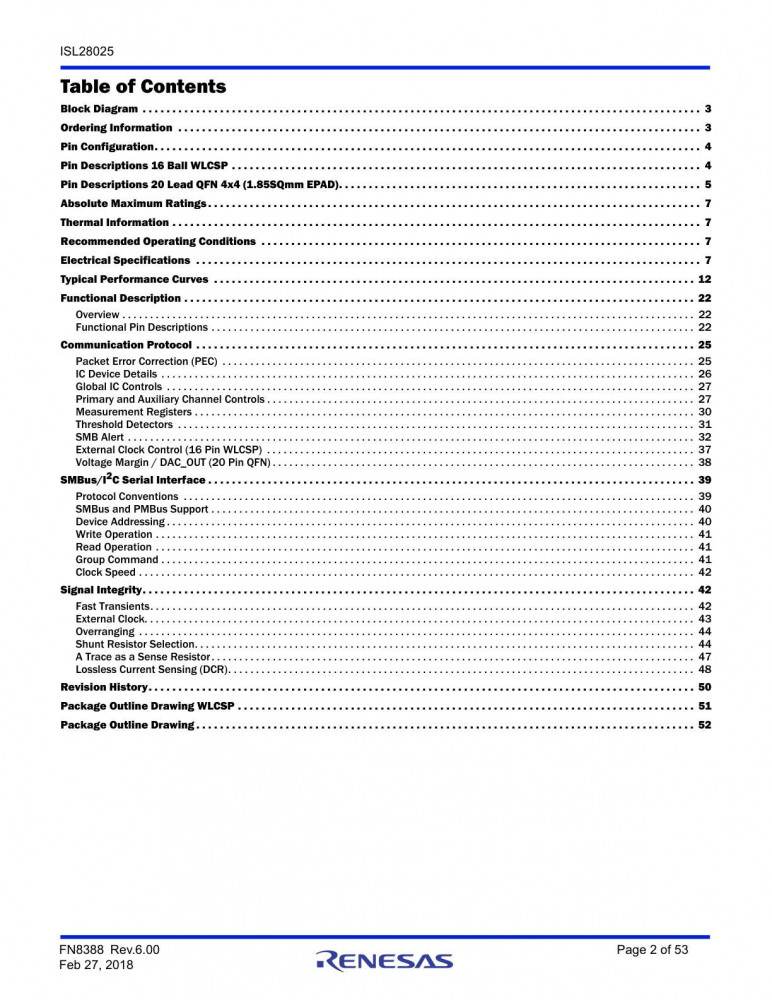 ISL28025 datasheet page 2