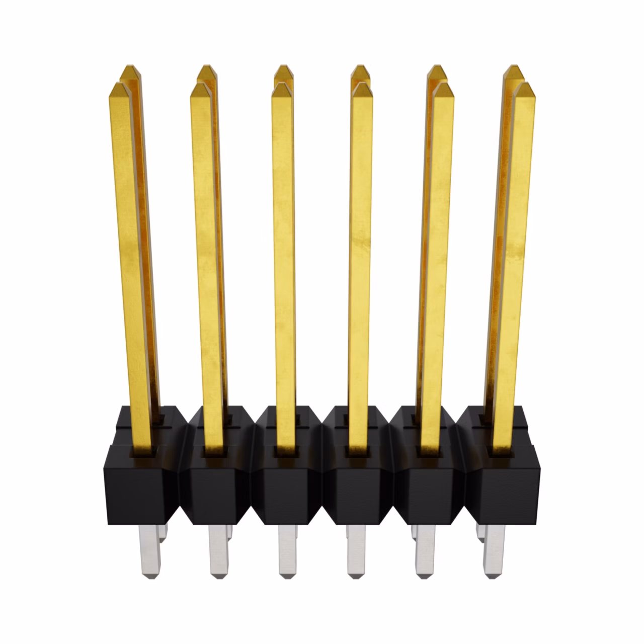 C-Grid Header, 2.54mm Pitch, Through Hole, Dual Row, Vertical, 6 Circuits, 0.025µm Gold (Au) Plating, 12 Circuits, 0.025µm Gold (Au) Plating, Tray Packaging, Lead-Free for sale