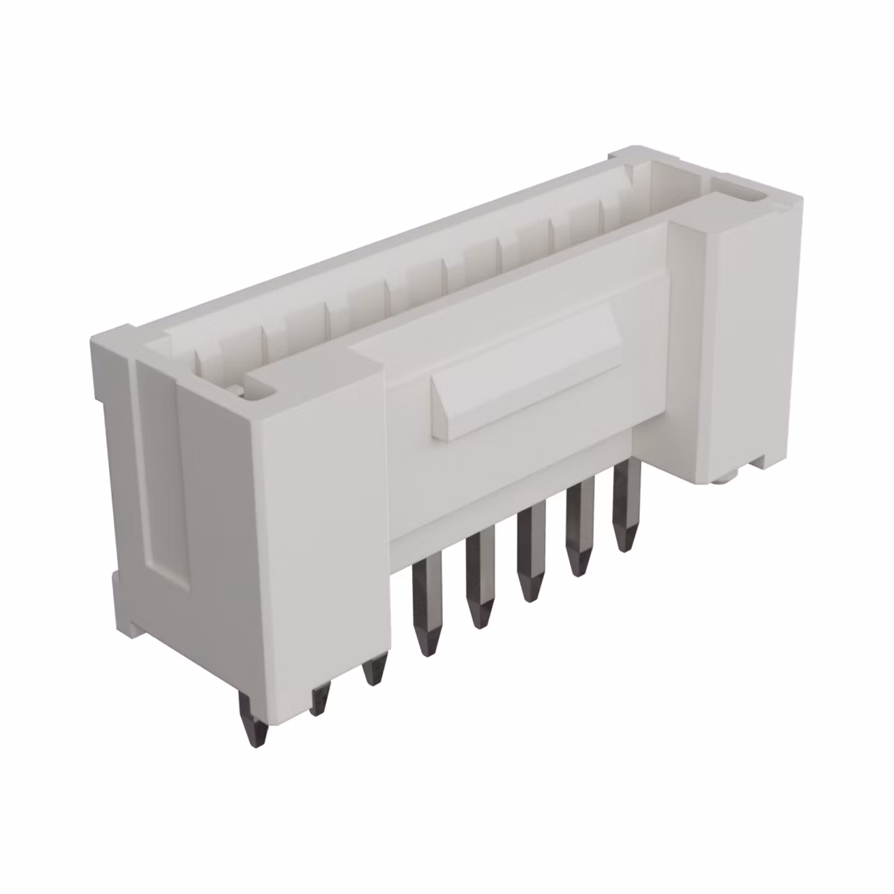 1.25mm Pitch, Micro-Lock Plus PCB Header, Single Row, Vertical, Through Hole, Tin-Bismuth Plating, Positive Lock, 8 Circuits, Low-Halogen, Natural (White) for sale