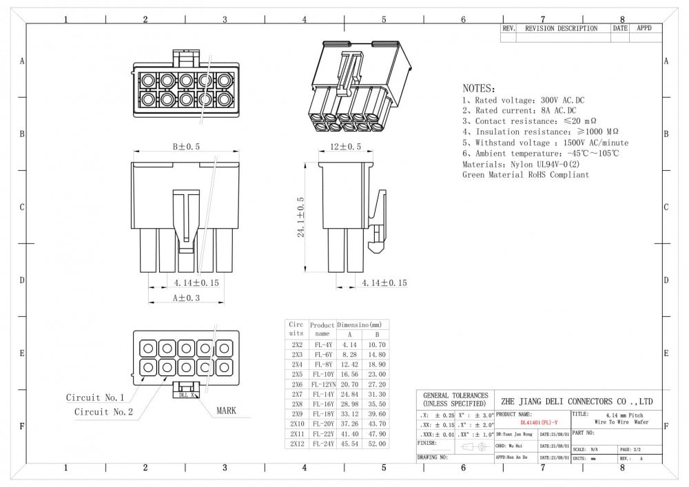 DLL FL series technical document page 3