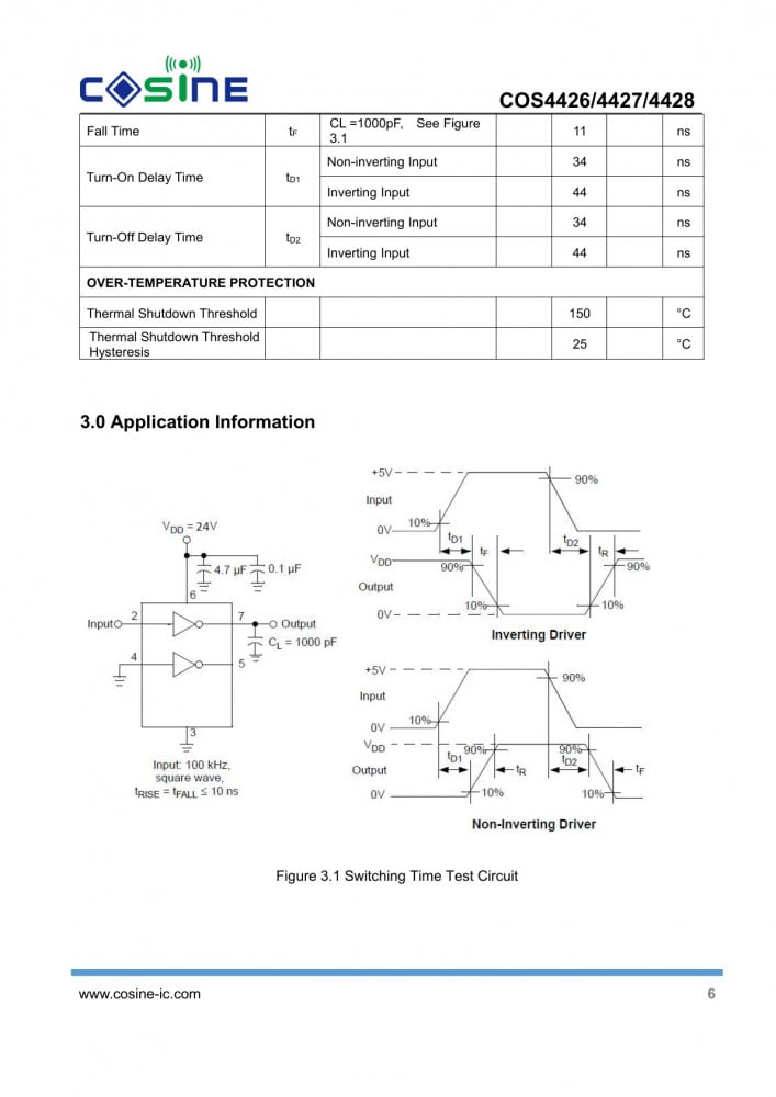 COS4428DR datasheet page 6