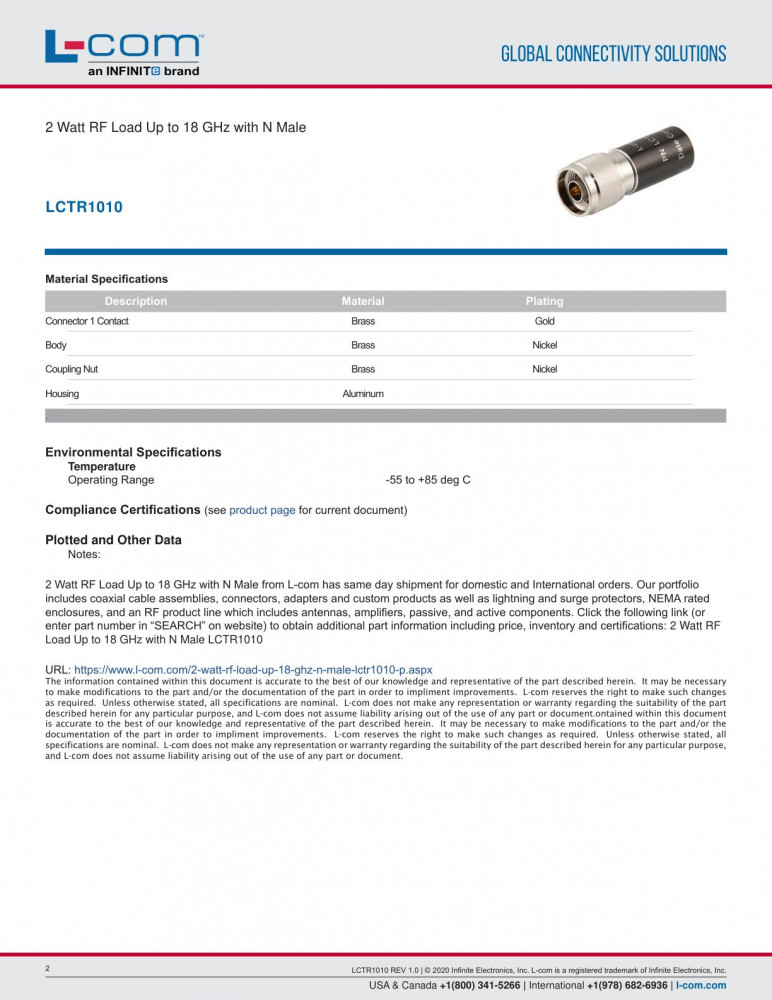 LCTR1010 datasheet page 2