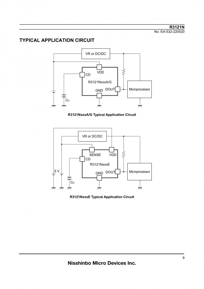 R3121N datasheet page 9