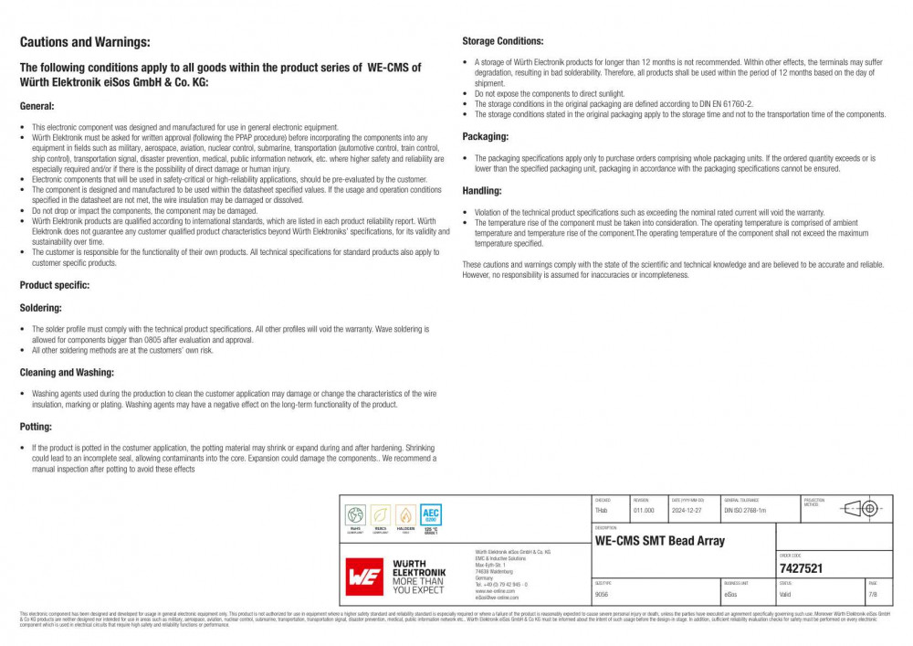 7427521 datasheet page 7